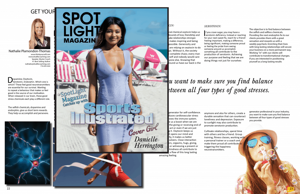 MY ARTICLE IN SPOTLIGHT MAGAZINE: GOOD STRESS - THINK Yourself®